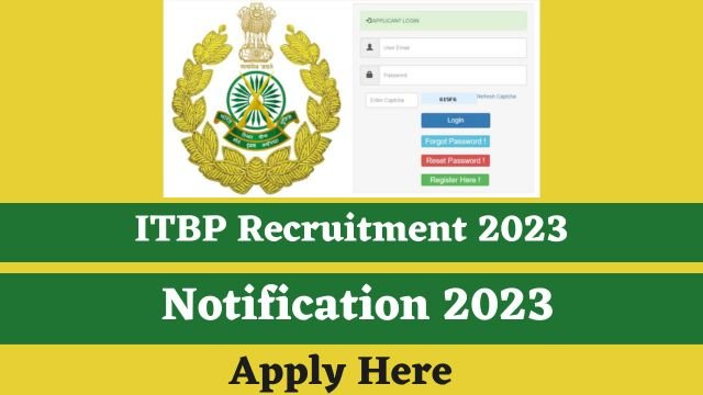 ITBP Recruitment 2023 For 248 Constable (General Duty) Posts Apply Now